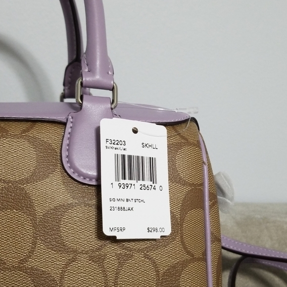 Coach | Bags | Coach F3223 Leather Mini Bennett Satchel Nwt | Poshmark